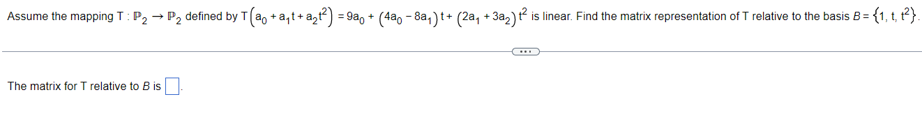 Solved Assume the mapping T:P2→P2 defined by | Chegg.com
