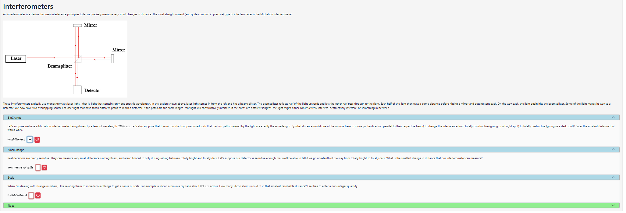 Solved InterferometersAn interferometer is a device that | Chegg.com
