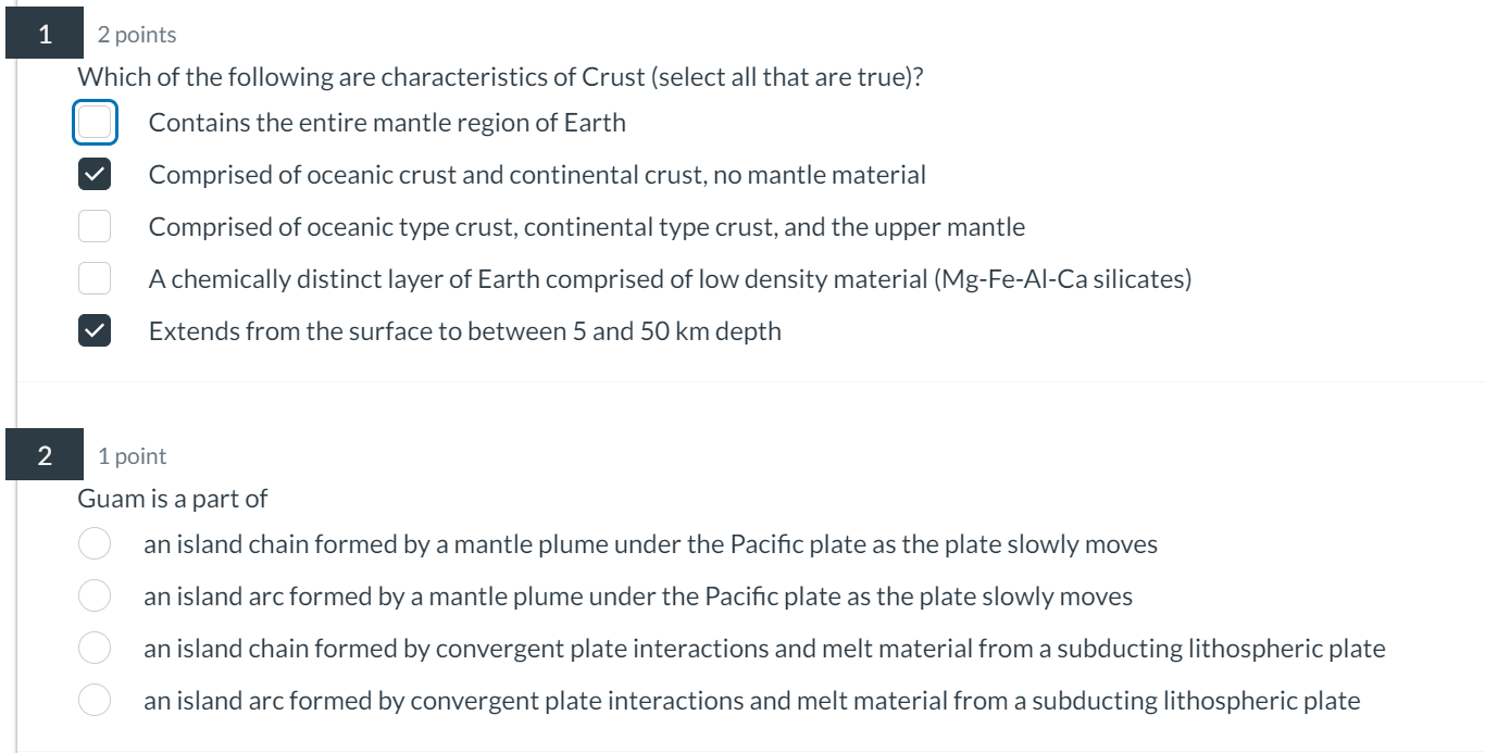 Solved 12 ﻿pointsWhich of the following are characteristics | Chegg.com