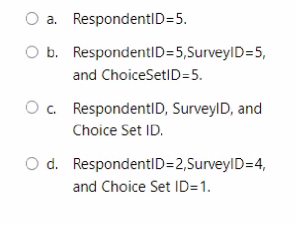 Solved Suppose you pick record 5 in the Responses table | Chegg.com