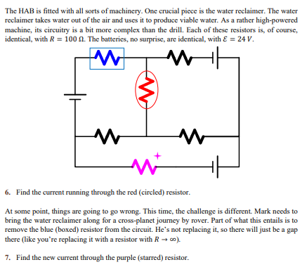 Solved Find the current running through the red (circled) | Chegg.com