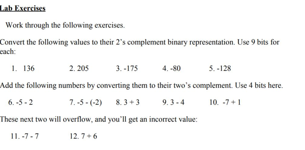 Solved Lab Exercises Work through the following exercises. | Chegg.com