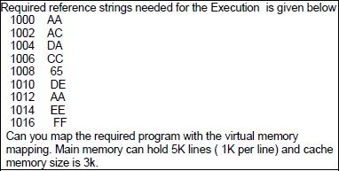 Required reference strings needed for the Execution | Chegg.com