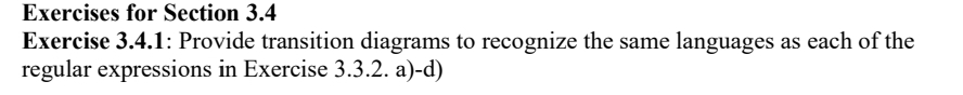 Solved Exercises for Section 3.3 Exercise 3.3.2: Describe | Chegg.com
