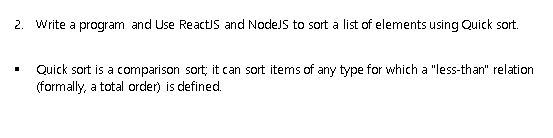 Solved 1. Identify and describe types of sorting techniques | Chegg.com