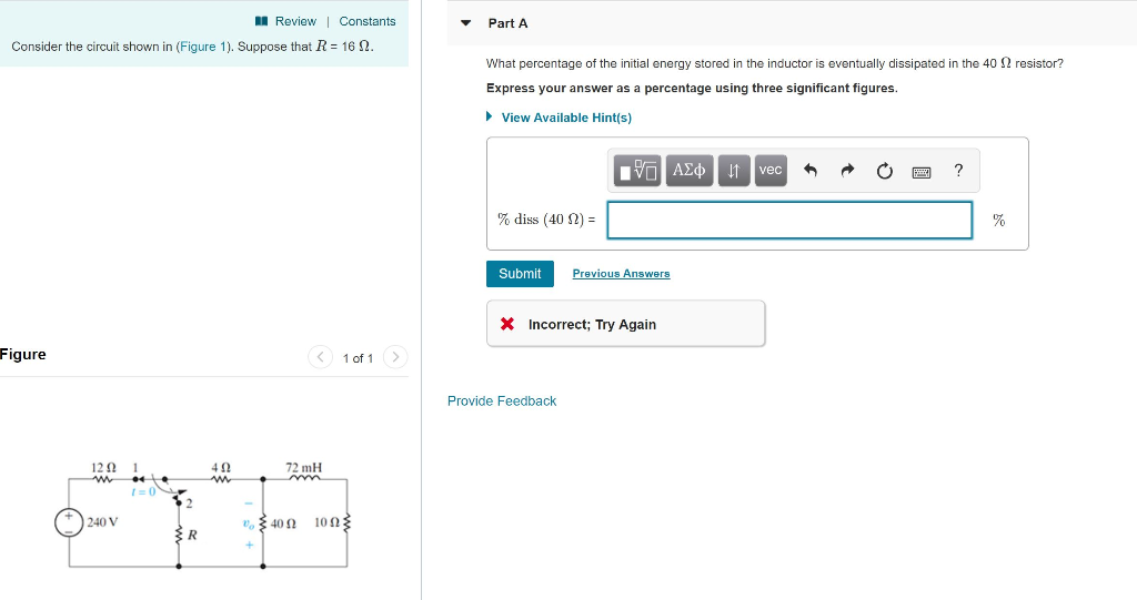 Solved l Review | Constants Part A Consider the circuit | Chegg.com