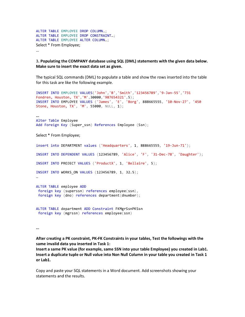 Creating a Relational Database Schema from ER Diagram | Chegg.com