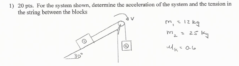 Solved 1) 20 pts. For the system shown, determine the | Chegg.com