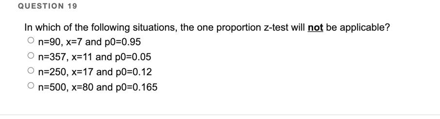 Solved In which of the following situations, the one | Chegg.com