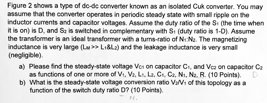 Solved Figure 2 shows a type of dc-dc converter known as an | Chegg.com