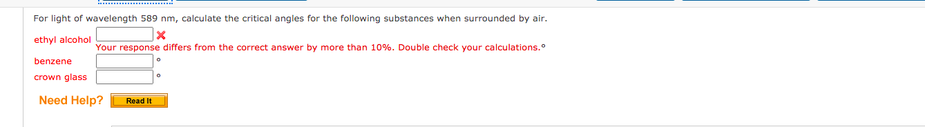 Solved For Light Of Wavelength 589 Nm Calculate The