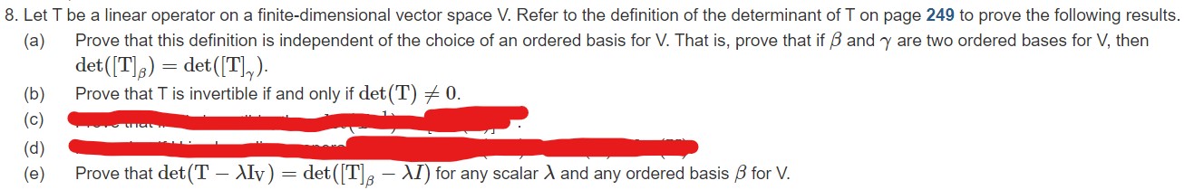 Solved Let T be a linear operator on a finite-dimensional | Chegg.com