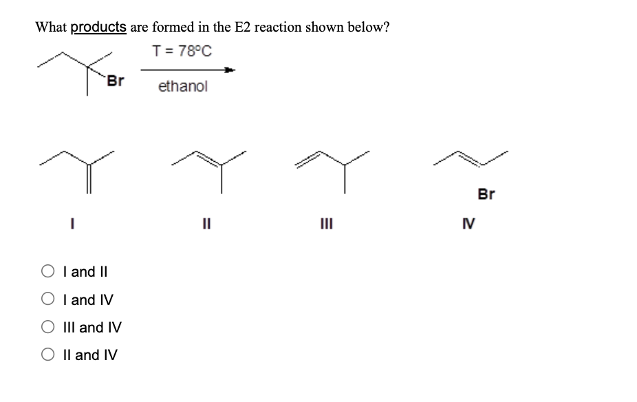 Solved What products are formed in the E2 reaction shown | Chegg.com