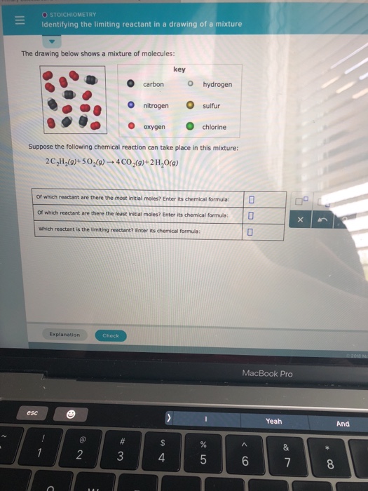Solved STOICHIOMETRY Identifying the limiting reactant in a | Chegg.com
