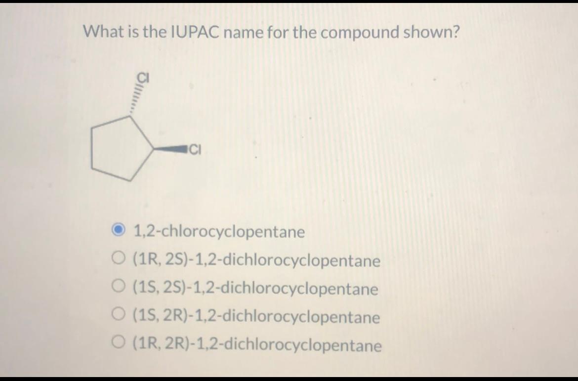 Solved What is the IUPAC name for the compound shown? Dime. | Chegg.com