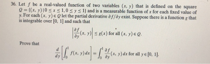 Solved 36. Let f be a real-valued function of two variables | Chegg.com