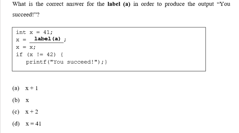 Solved نقطة واحدة Question 10 Logic error in C code can be | Chegg.com