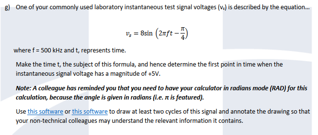 Solved g) ﻿One of your commonly used laboratory | Chegg.com