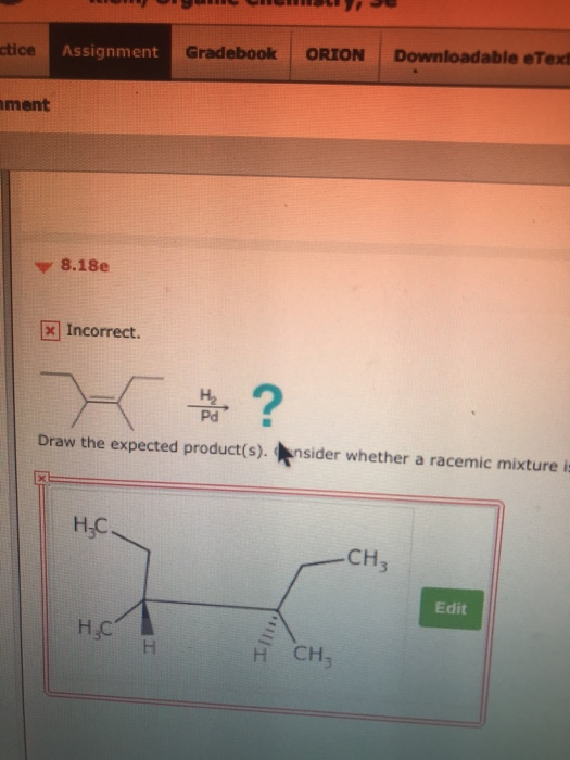 Solved draw the expected product. Consider whether a racemic | Chegg.com