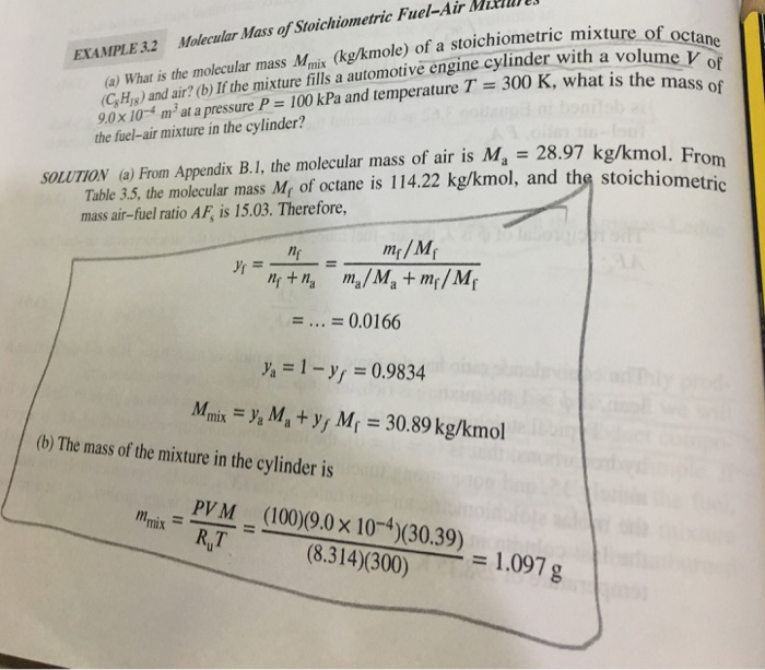 Solved a) What is the molecular mass Mmix (kg/kmole) of a | Chegg.com