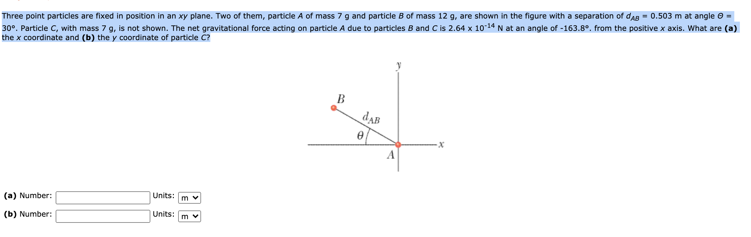 Solved Three point particles are fixed in position in an xy | Chegg.com