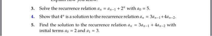 Solved Discrete Math: Characteristic Roots Theorem (similar | Chegg.com