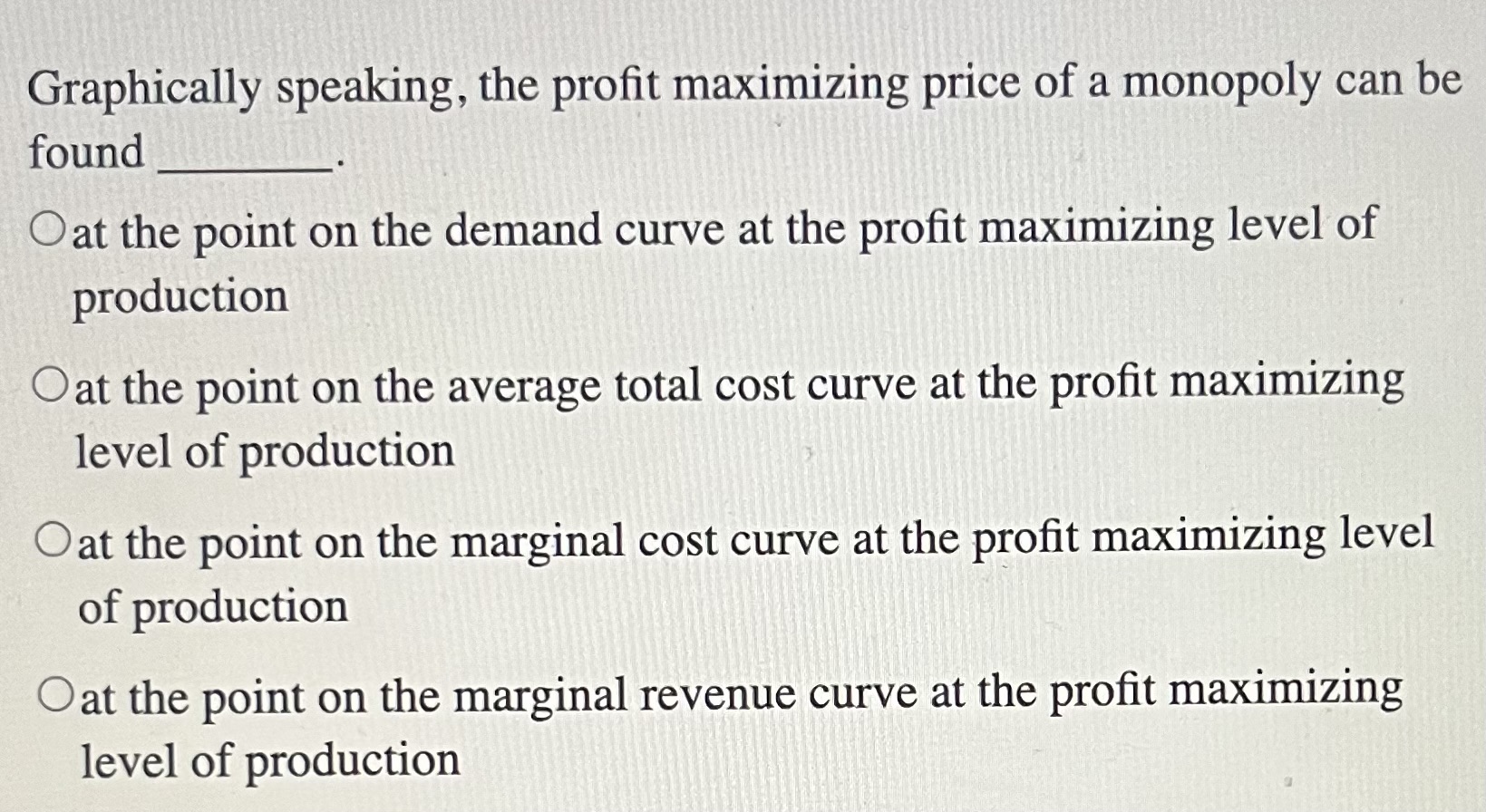 Solved Graphically speaking, the profit maximizing price of | Chegg.com