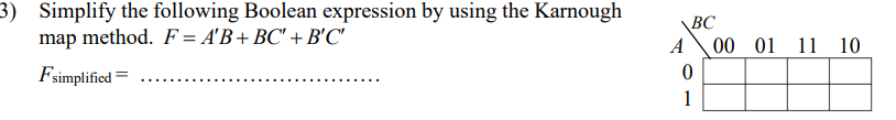 Solved Simplify The Following Boolean Expression By Using 3167