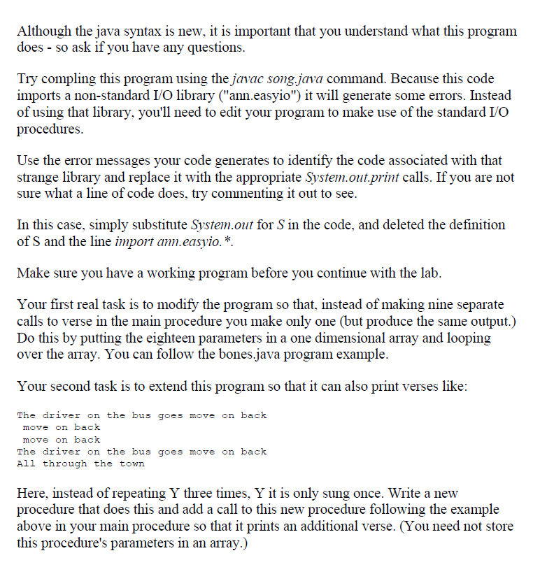 Solved Problem: In this lab you will create and modify a | Chegg.com
