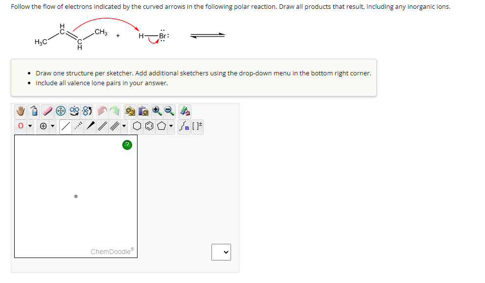 Solved - Draw one structure per sketcher. Add additional | Chegg.com