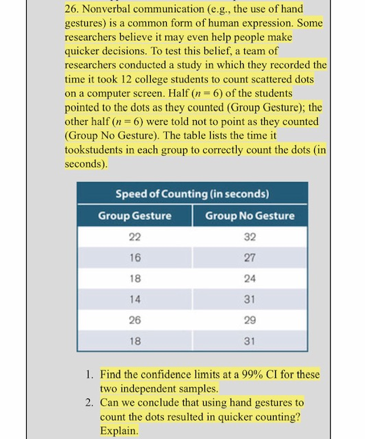 Solved 26. Nonverbal communication (e.g., the use of hand | Chegg.com