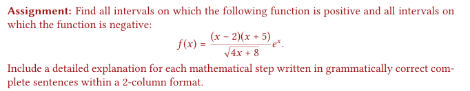 Solved Assignment: Find all intervals on which the following | Chegg.com