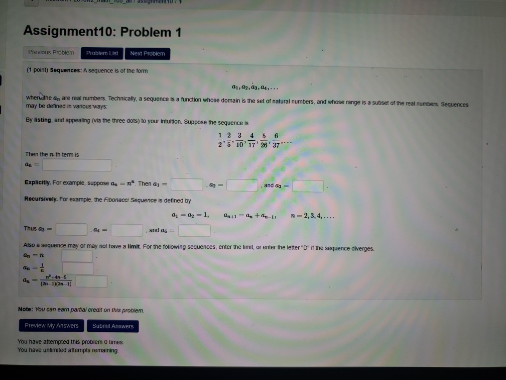 Solved Assignment10: Problem 1 Previous Problem Problem List | Chegg.com