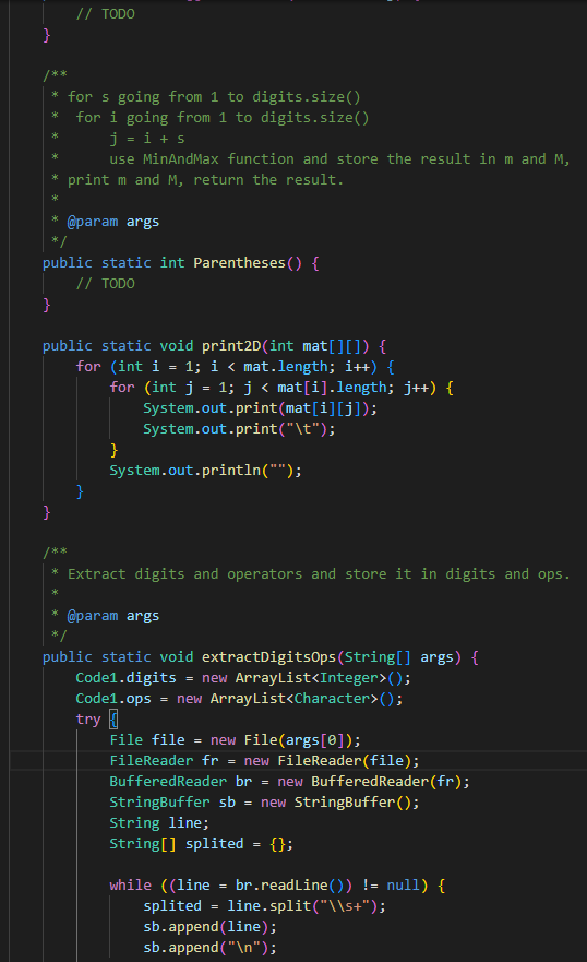 Solved Please write the code in JAVA for the "TODO" sections | Chegg.com