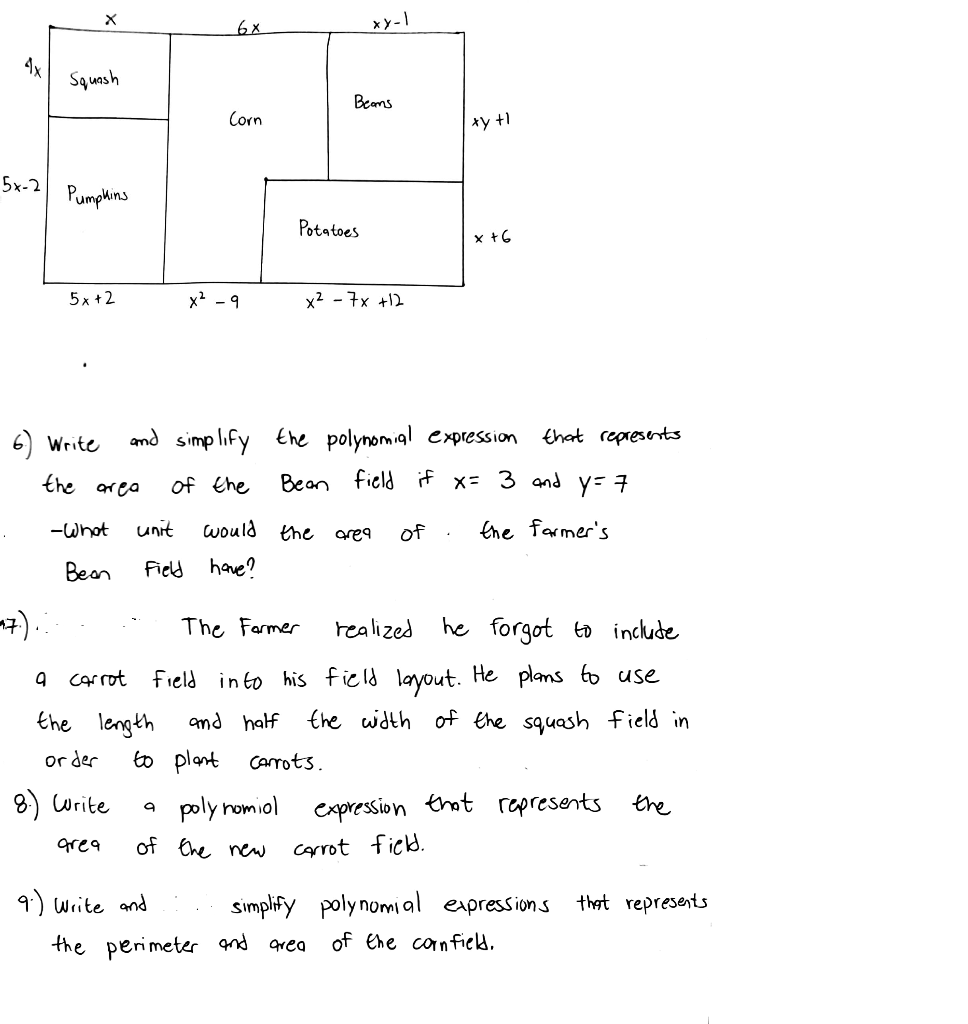 Solved 6) Write and simplify the polynomial expression that | Chegg.com