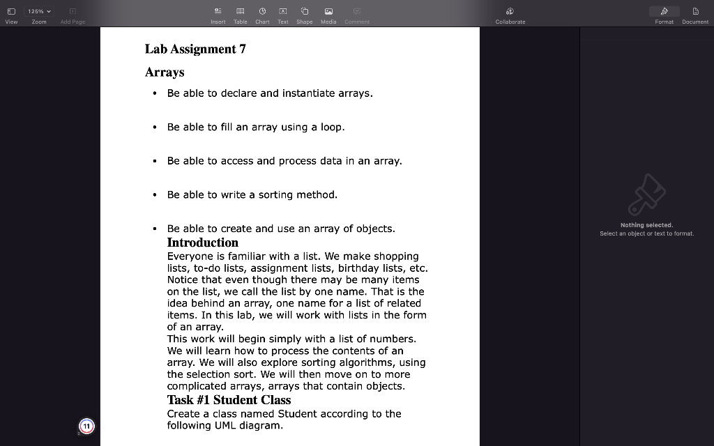 Solved Lab Assignment 7 Arrays - Be able to declare and | Chegg.com