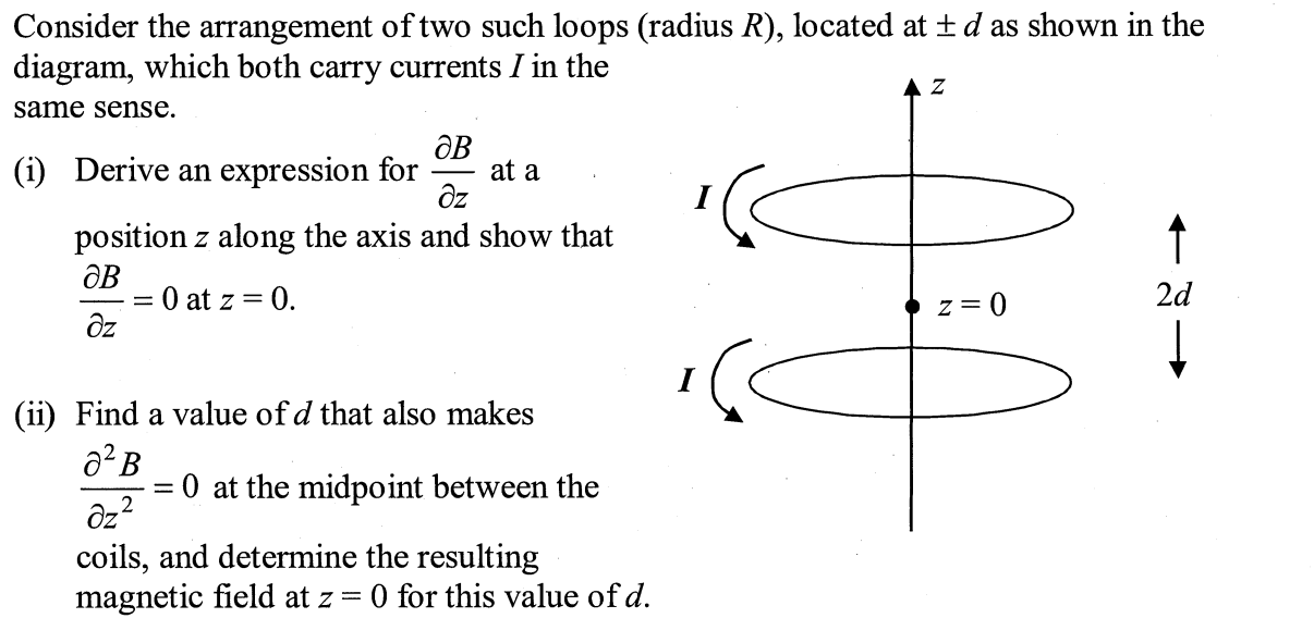 Solved Consider the arrangement of two such loops (radius | Chegg.com