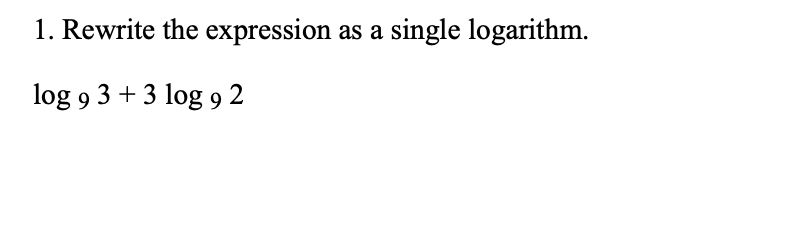 Rewrite the expression as a single | Chegg.com
