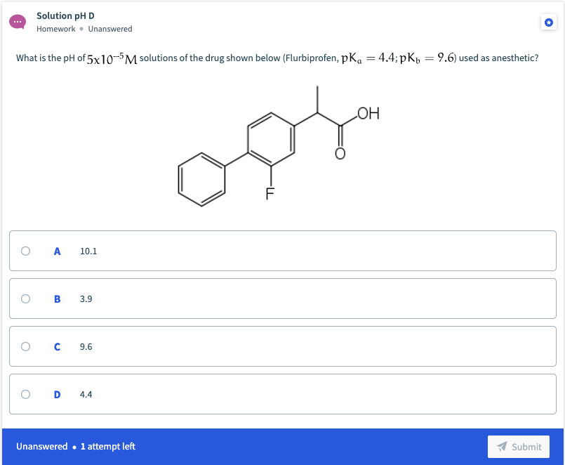 Solved Solution PHD Homework. Unanswered What is the pH of | Chegg.com