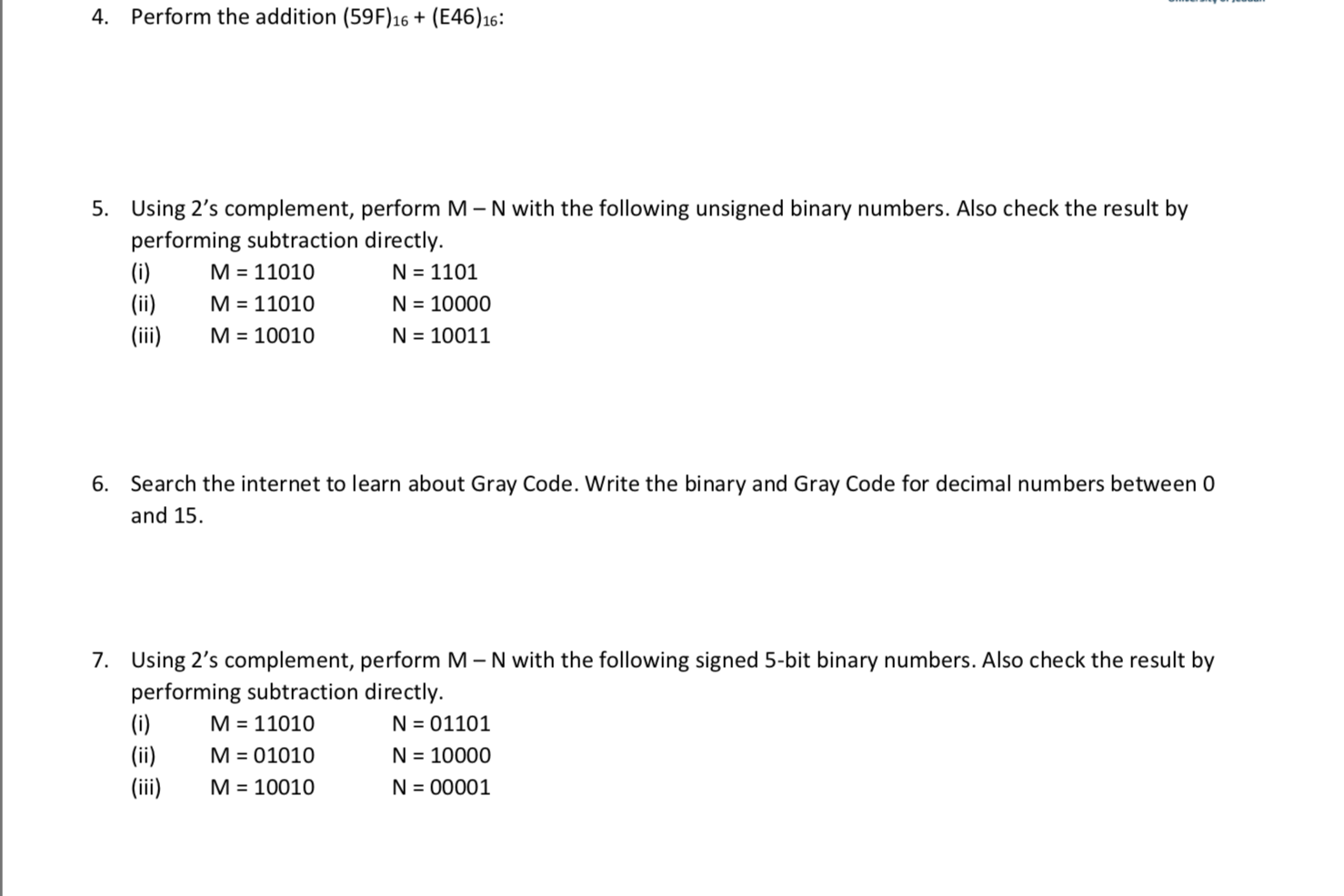 Solved Use your knowledge of number systems to solve the | Chegg.com