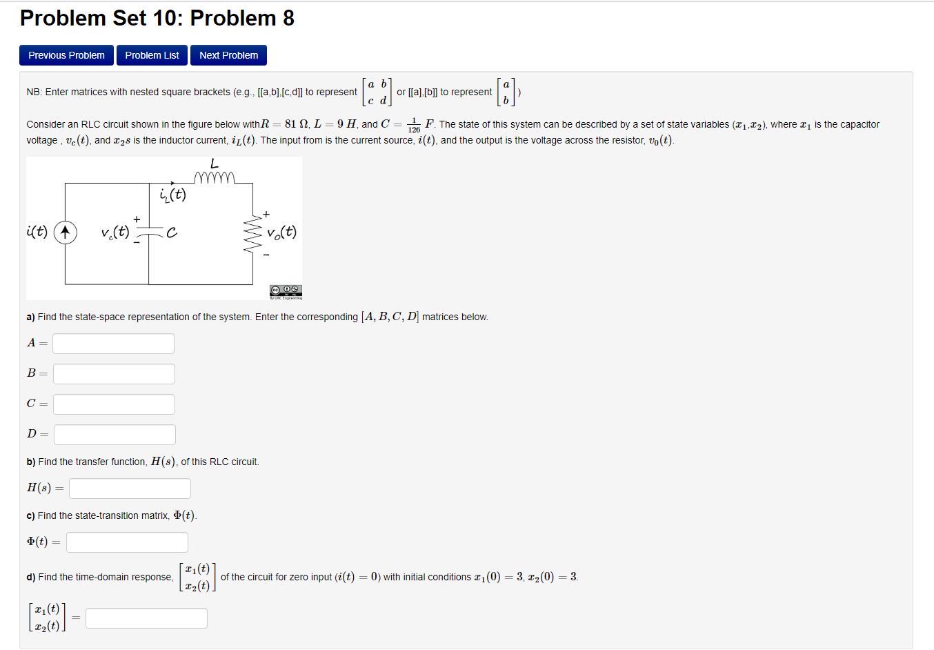 Solved Problem Set 10: Problem 8 Previous Problem Problem | Chegg.com