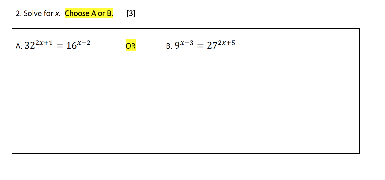 Solved GRADE 11 Exponential Functions. PLEASE ANSWER | Chegg.com