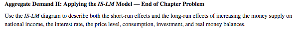 Solved Aggregate Demand II: Applying the IS-LM Model — - End | Chegg.com