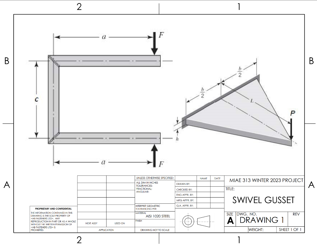 Statement The triangular swivel gusset is to be | Chegg.com