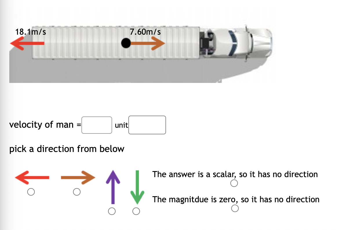 Solved Imagine the black dot on top of the semi-truck is a | Chegg.com