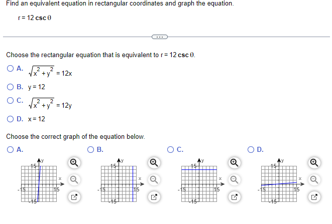 Solved Find an equivalent equation in rectangular | Chegg.com
