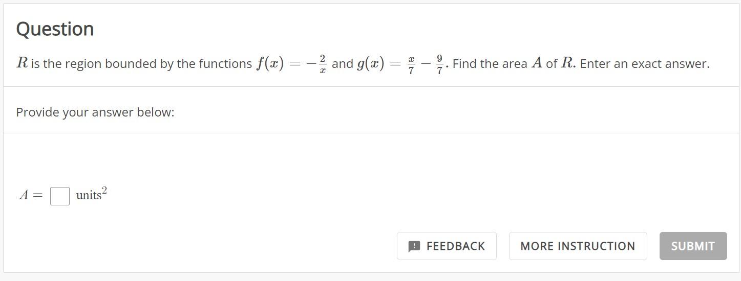 Solved R is the region bounded by the functions f(x)=−x2 and | Chegg.com