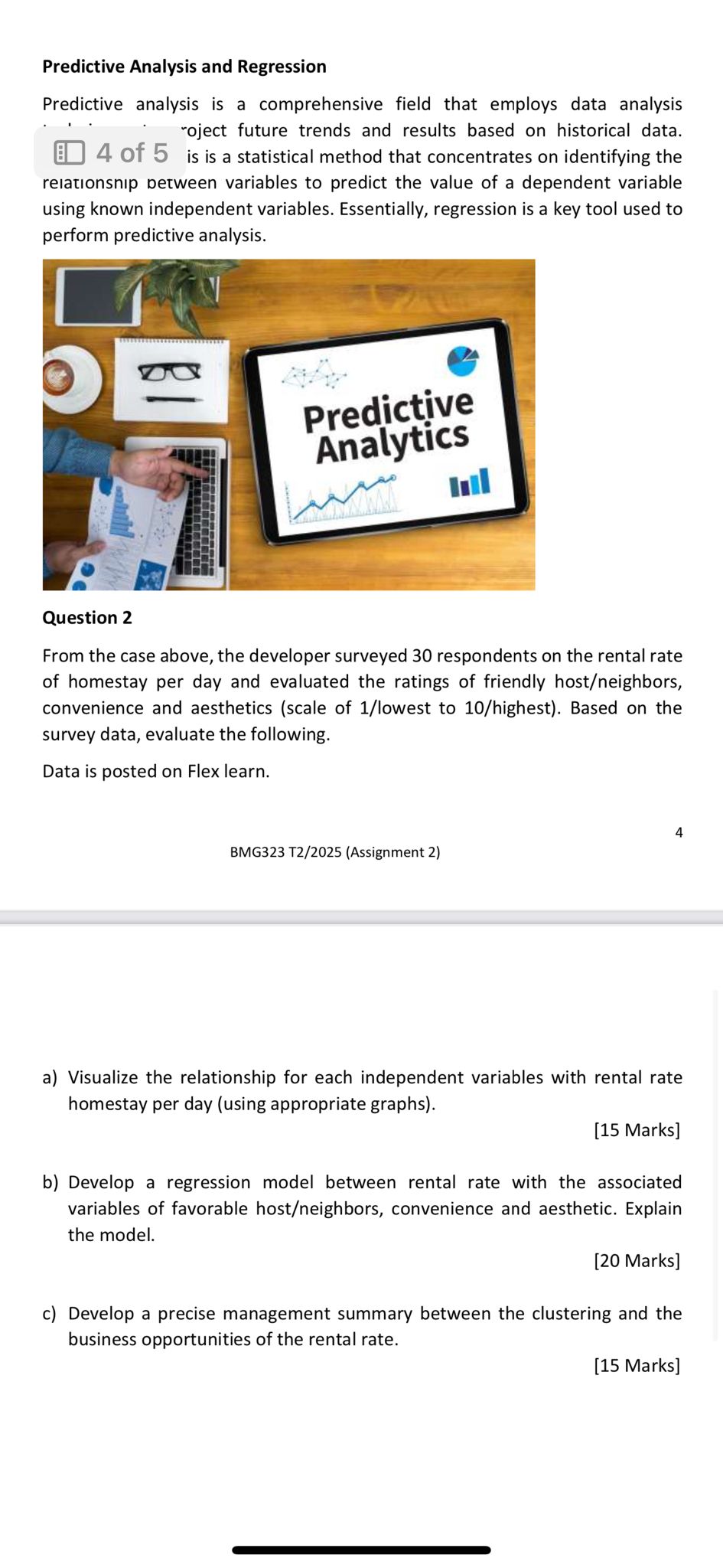 Solved Predictive Analysis and Regression Predictive | Chegg.com