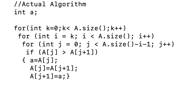Solved Compute the complexity of the code and what problem | Chegg.com