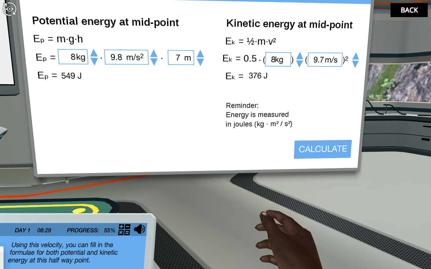 Solved How do I find the potential energy at mid-point | Chegg.com
